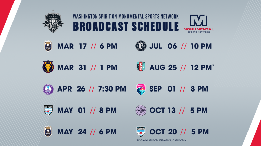 Monumental Sports Network & Washington Spirit Announce Regional ...